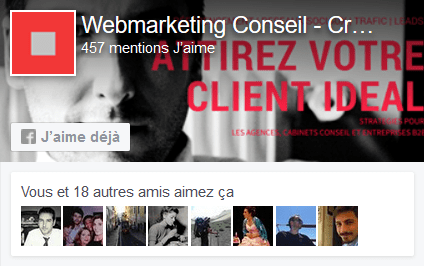 Facebook – Webmarketing Conseil – Attirez votre Client Idéal