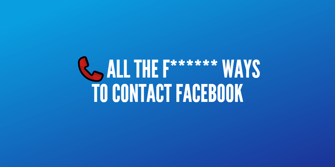 How to Contact Facebook? – Webmarketing Conseil – Attirez votre Client ...